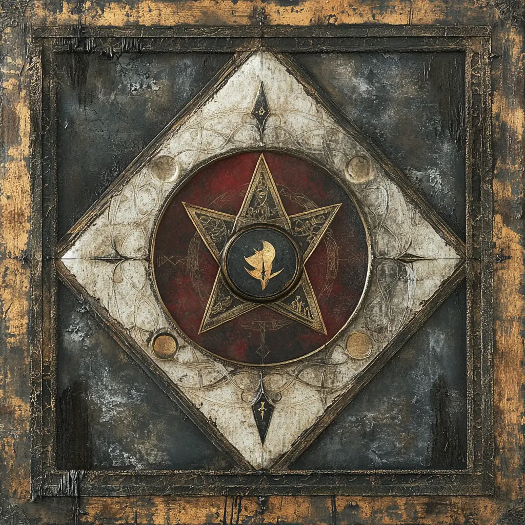 Ancient Relic Symbol: Dark Fantasy Art of a Mystical Emblem